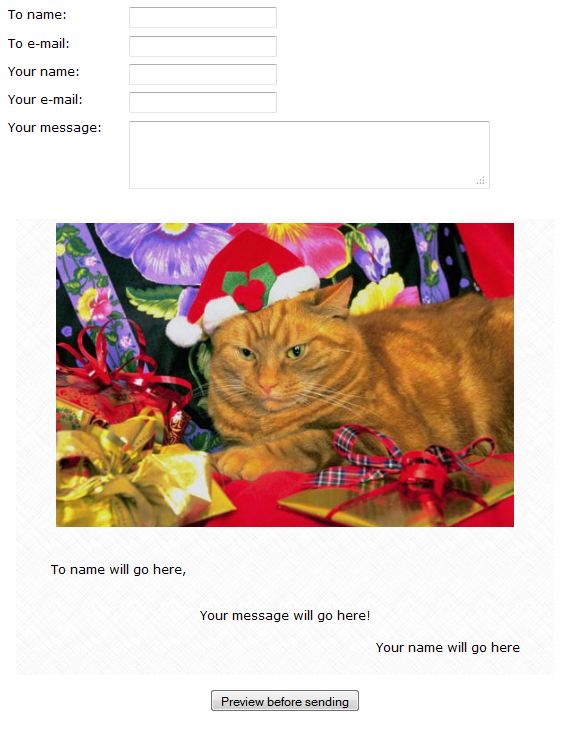 Free ecards for all ocasions - Cat themed cards and more